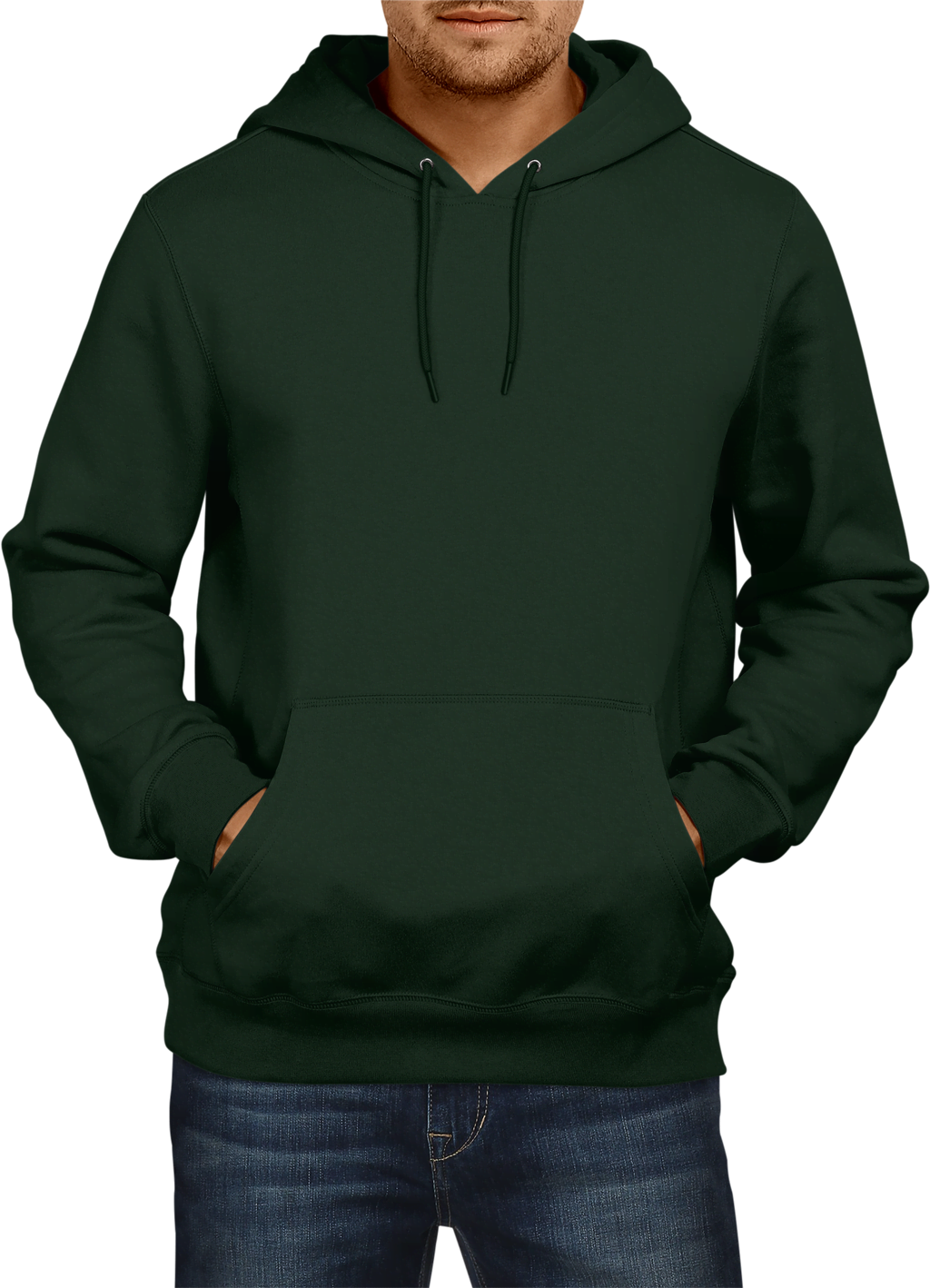 Buy Olive Green Blank Guys Hoodie At Lowest Price 