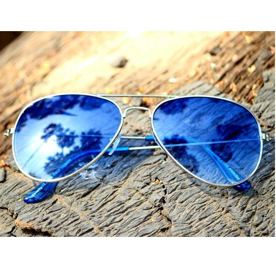 Sunglasses Blue Shade Aviator Goggles